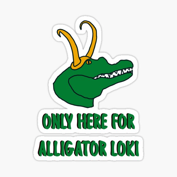 "Alligator Loki" Sticker by manndapanda | Redbubble