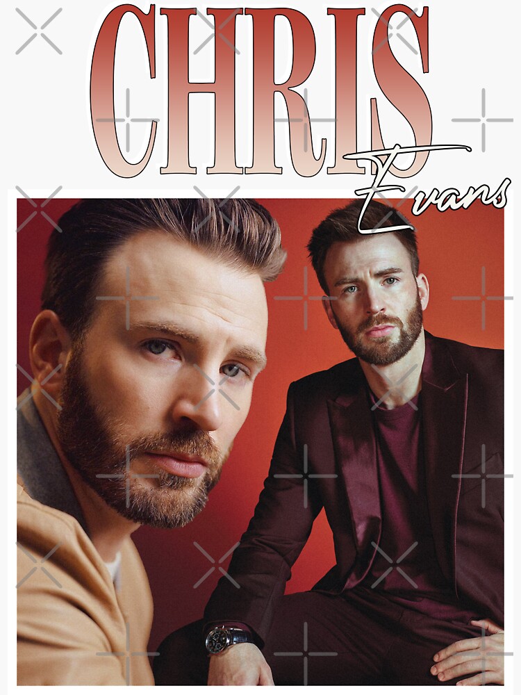 "Chris Evans" Sticker by silvieex | Redbubble
