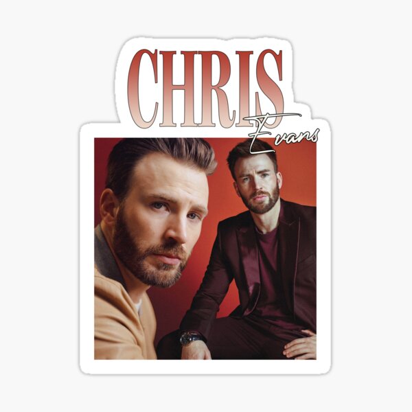 "Chris Evans" Sticker by silvieex | Redbubble