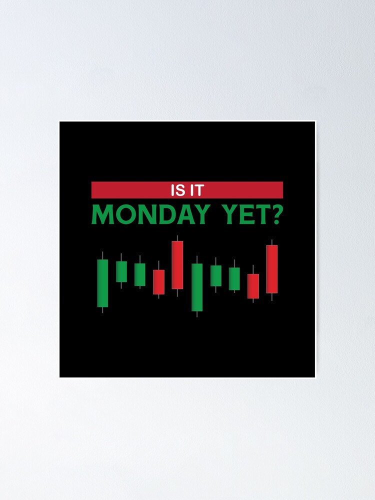 "Is It Monday Yet?" Poster for Sale by DJBALOGH | Redbubble