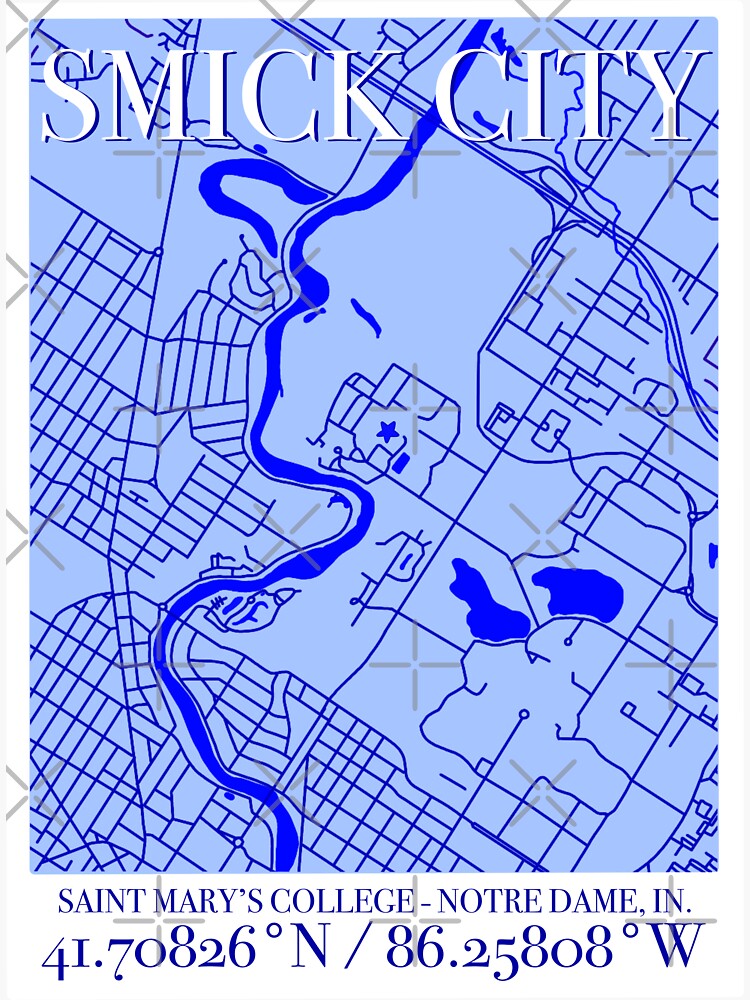 "Smick City Map (print, design, sticker)" Sticker for Sale by ...