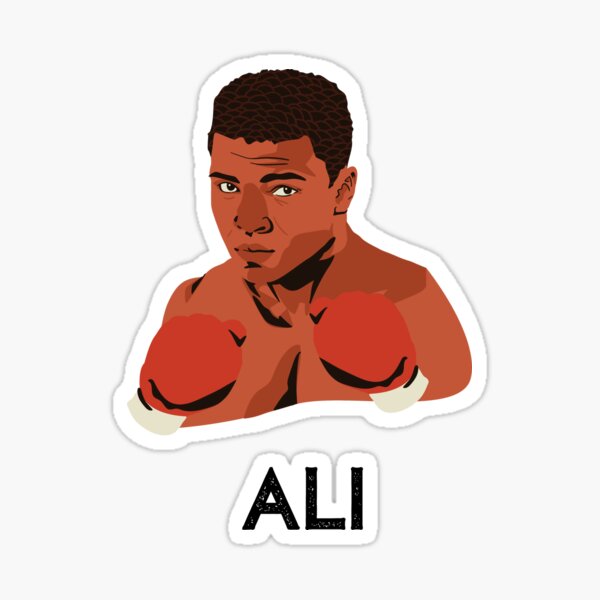 "Muhammad Ali" Sticker for Sale by muradmurat1993 | Redbubble