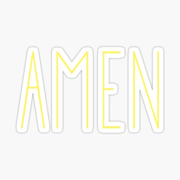 Sticker: Amen | Redbubble