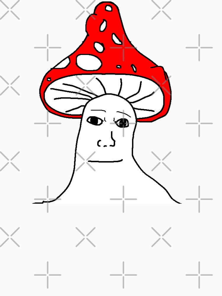 "Shroomjak Mushroom Wojak" Pullover Hoodie for Sale by demandwear ...