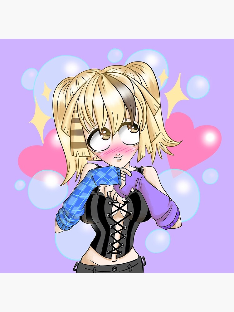 "Y2K Goth Anime Girl" Poster for Sale by gross-girl99 | Redbubble