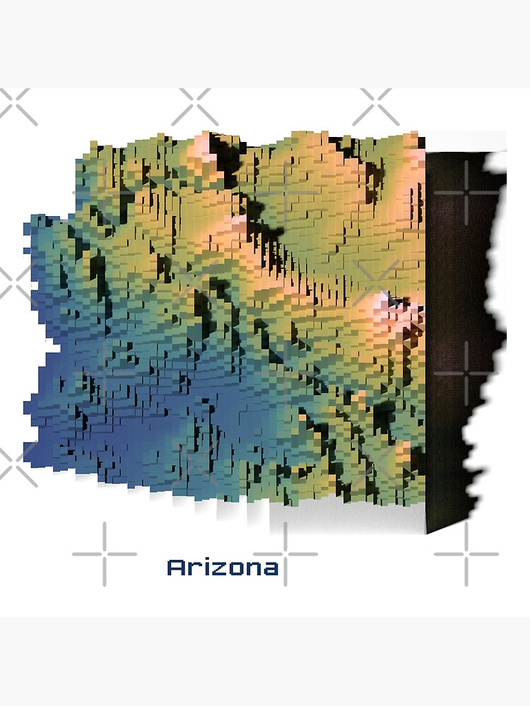 Elevation Map Arizona Topographic Map Of The Grand Canyon National