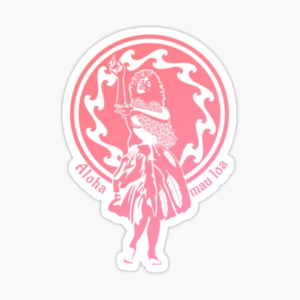 "Hawaiian Hula Dancer" Sticker for Sale by Seacorc | Redbubble