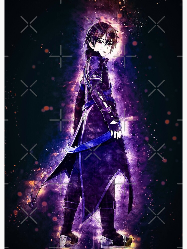 "Kirito Sword Art Online" Poster by Spacefoxart | Redbubble