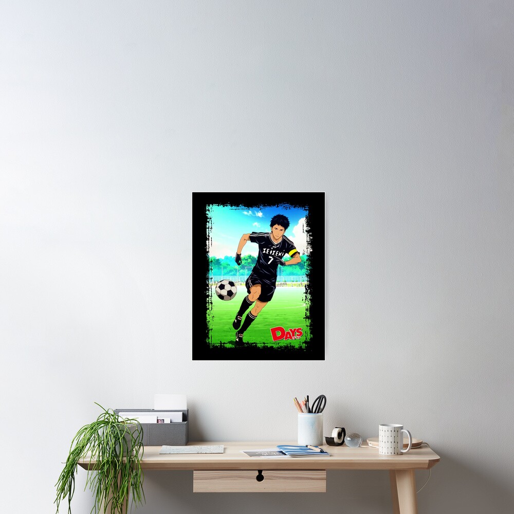 Póster «Days Anime Hisahito Mizuki Play Soccer Days Personaje de anime ...