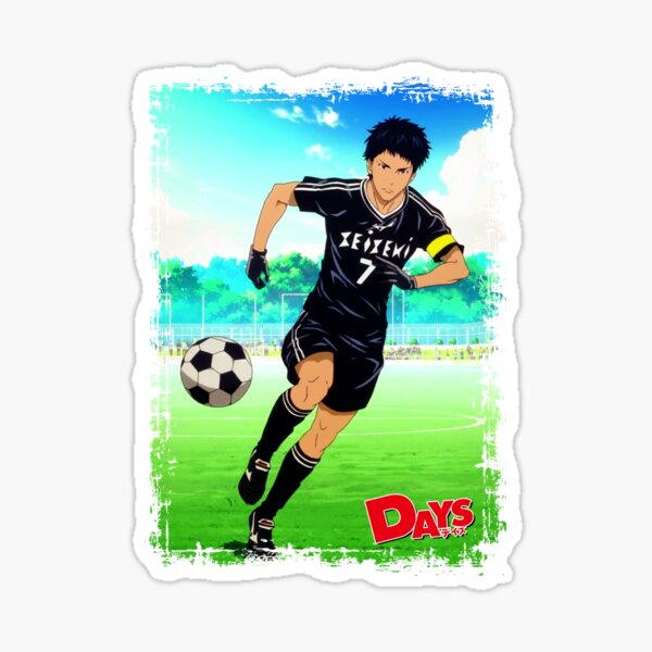 Pegatina «Days Anime Hisahito Mizuki Play Soccer Days Personaje de ...