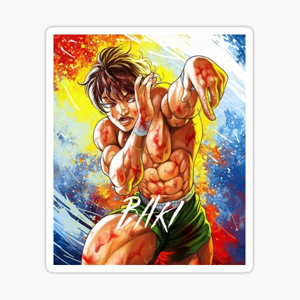 "Baki Hanma" Sticker for Sale by ngibson757 | Redbubble