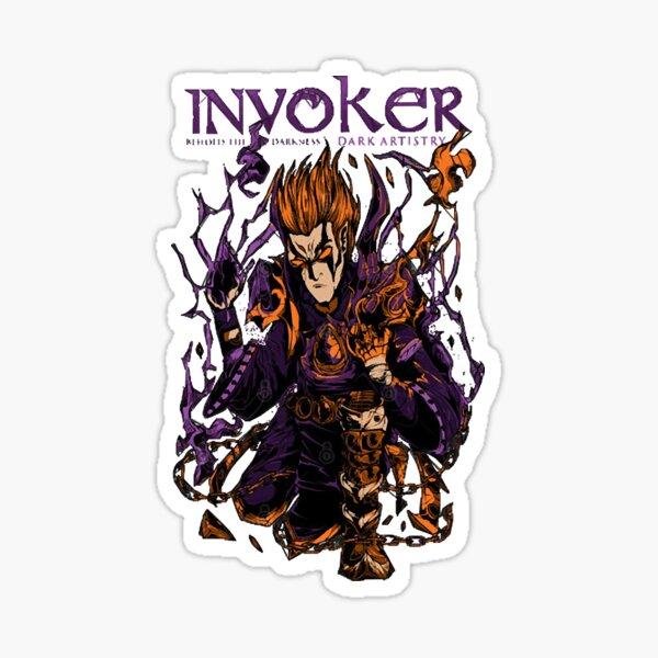 "INVOKER DOTA " Sticker for Sale by MinelaMihe | Redbubble