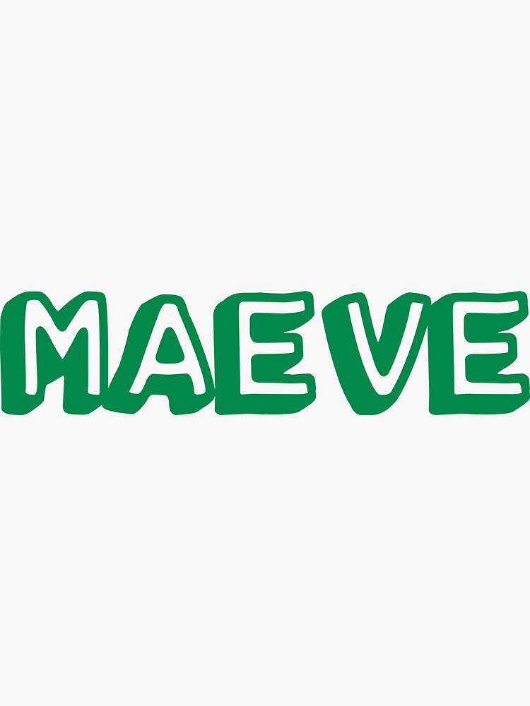 "MAEVE" Sticker for Sale by kikojipo | Redbubble