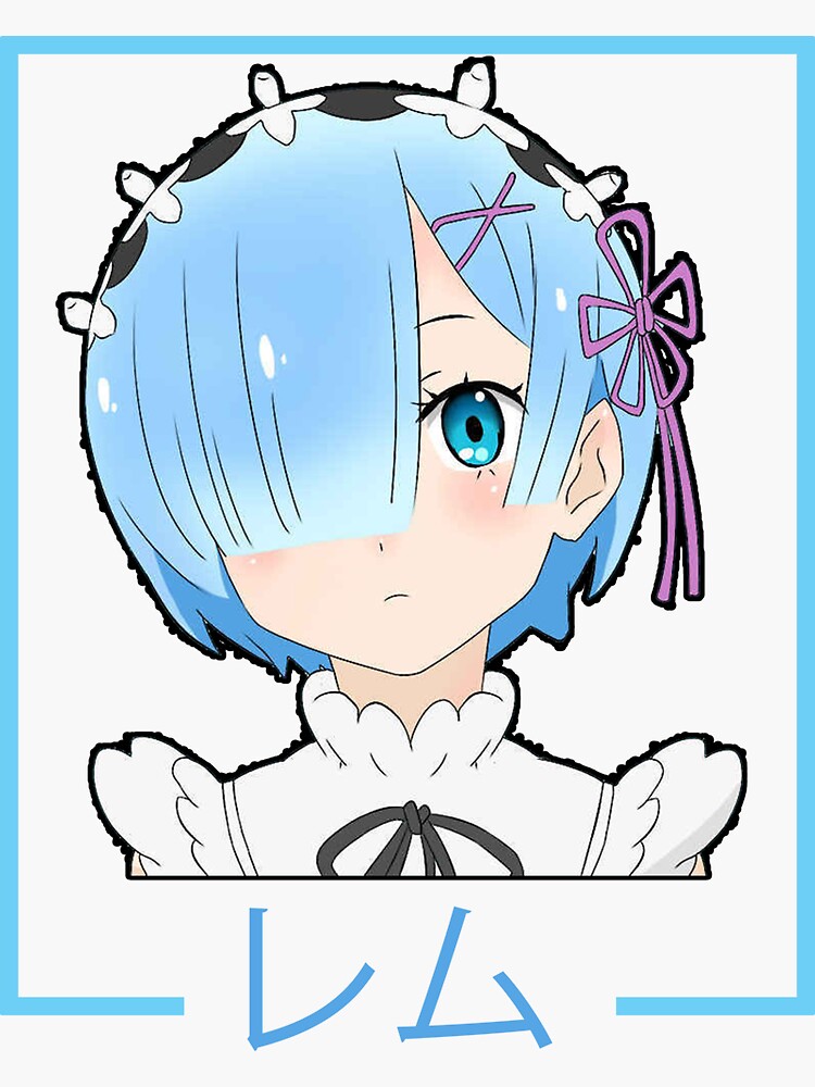 "Re:Zero" Sticker for Sale by BOXBAX | Redbubble