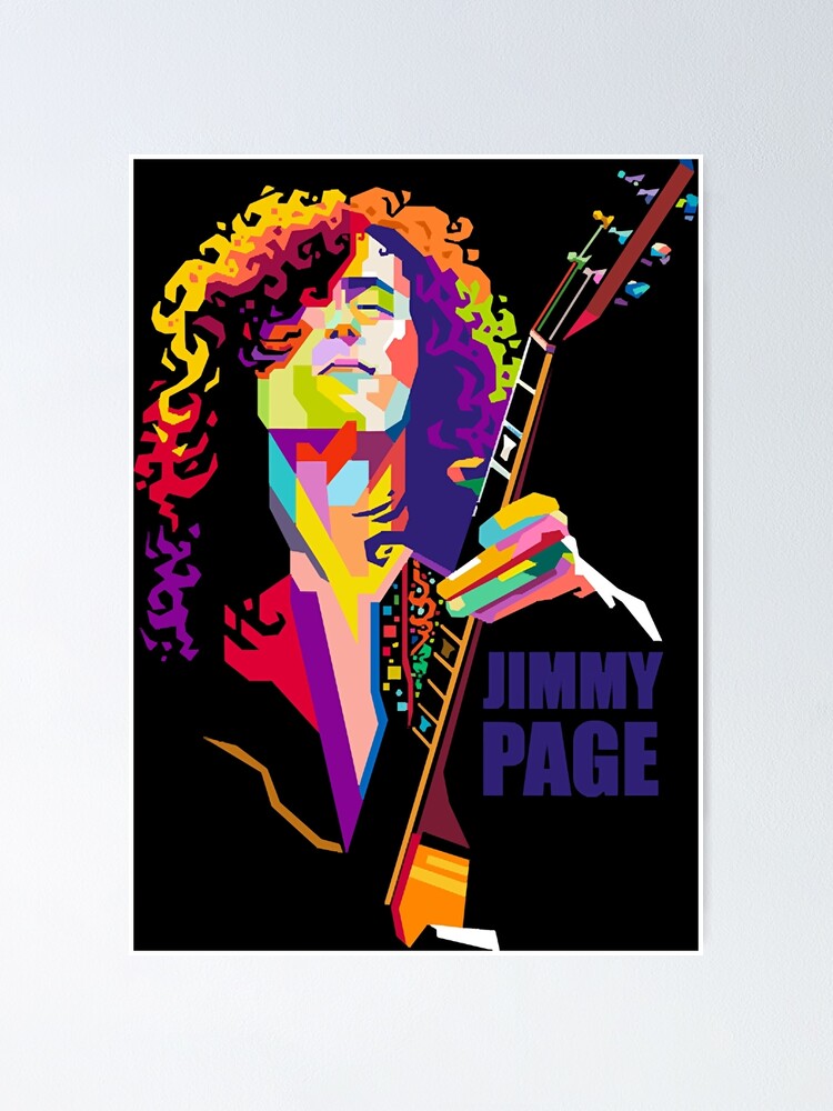 "Jimmy Page In Pop art " Poster by rtinJuniper | Redbubble