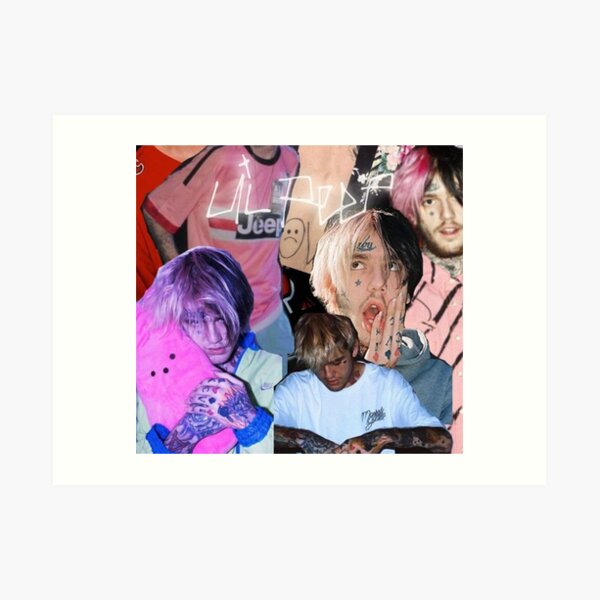 "Lil Peep Cute Collage" Art Print for Sale by Kennehugs | Redbubble