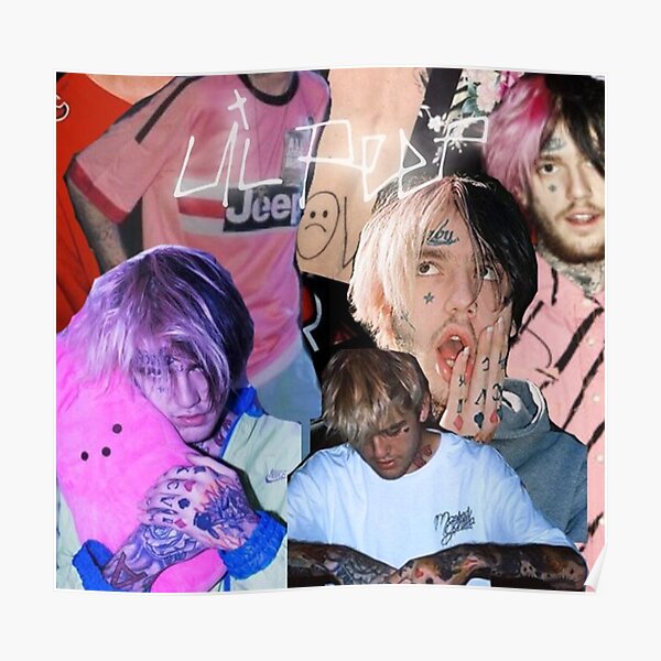 "Lil Peep Cute Collage" Poster for Sale by Kennehugs | Redbubble