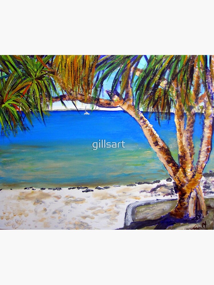 "Noosa Pandanas" Art Print by gillsart | Redbubble