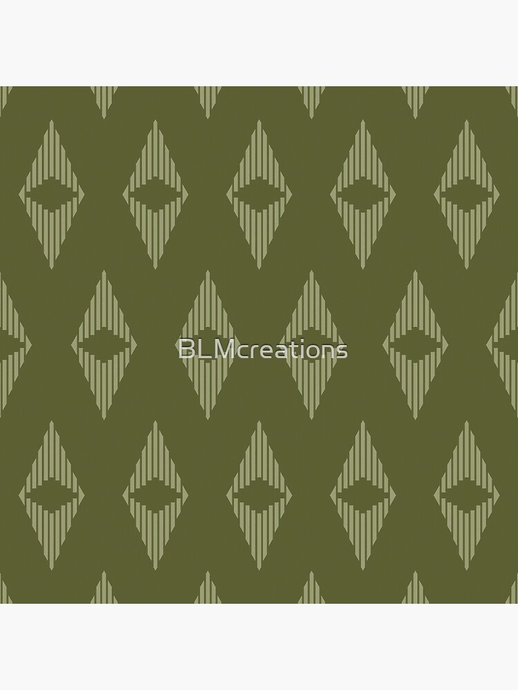 "Olive green diamond shapes pattern" Poster for Sale by BLMcreations ...