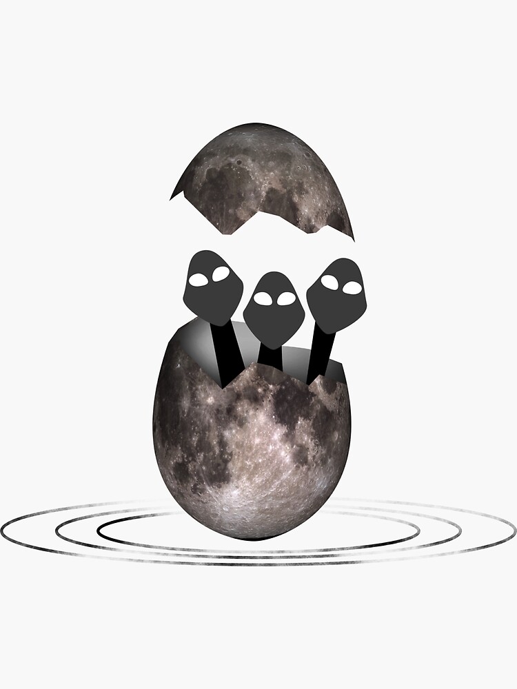 "Hatching Moon" Sticker for Sale by Pseudo09 | Redbubble