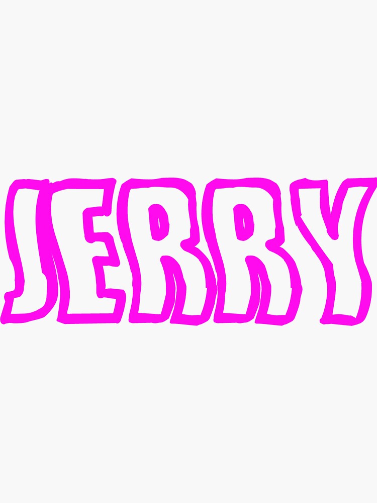 "Jerry Logo" Sticker for Sale by jerryclothing | Redbubble