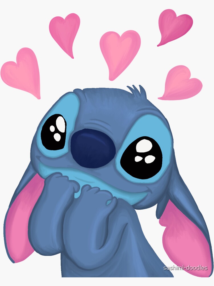 "Stitch" Sticker by sashimi-doodles | Redbubble