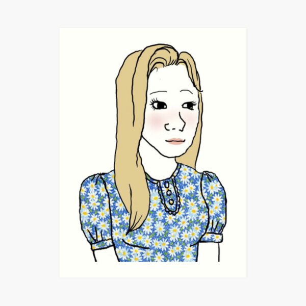 "Trad Girl (Yes Chad Meme) " Art Print for Sale by DianneNorris | Redbubble