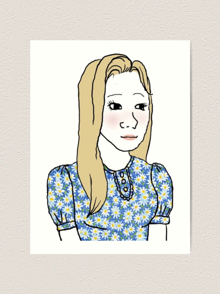 "Trad Girl (Yes Chad Meme) " Art Print for Sale by DianneNorris | Redbubble