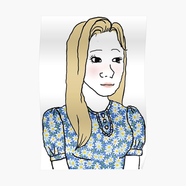 "Trad Girl (Yes Chad Meme) " Poster for Sale by DianneNorris | Redbubble