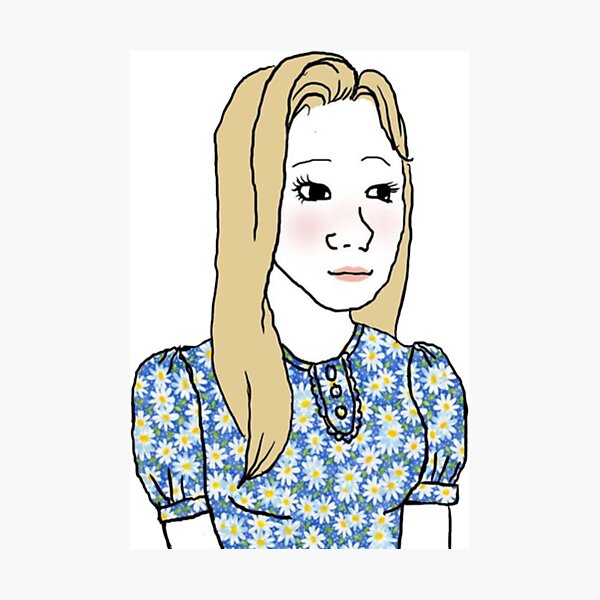 "Trad Girl (Yes Chad Meme) " Photographic Print for Sale by ...