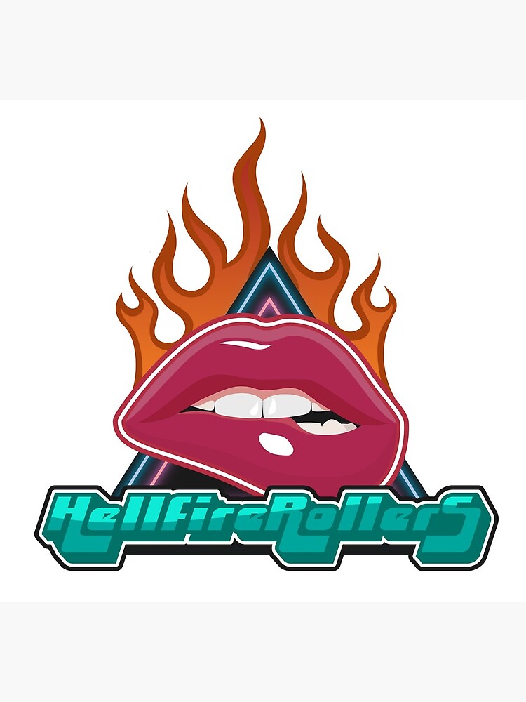 "Hellfire Rollers Lips Logo" Art Print for Sale by pipachoo | Redbubble