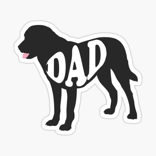 "Dog father" Sticker by Diversity-illus | Redbubble