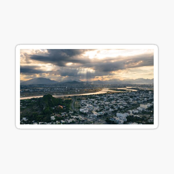 "Epic Sunset Hoi An Vietnam" Sticker for Sale by JimGrootes | Redbubble