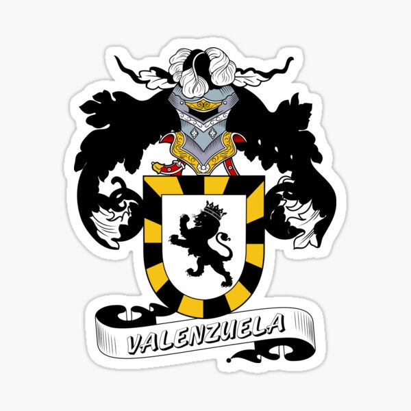 "Valenzuela" Sticker by HaroldHeraldry | Redbubble