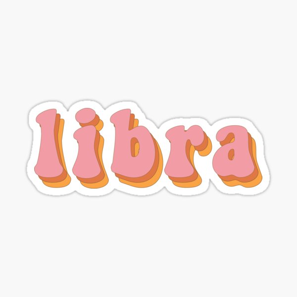 "Libra" Sticker for Sale by MPDDesigner | Redbubble