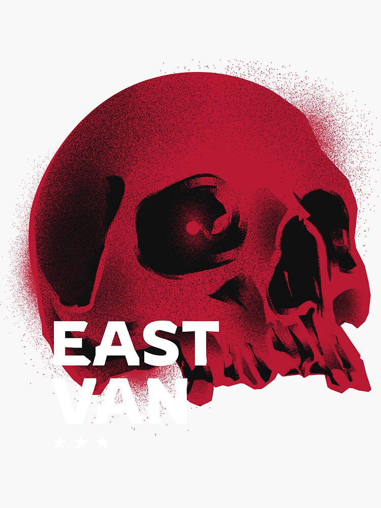 "East Van Essential T-shirt, (New Wave)" Sticker for Sale by ...