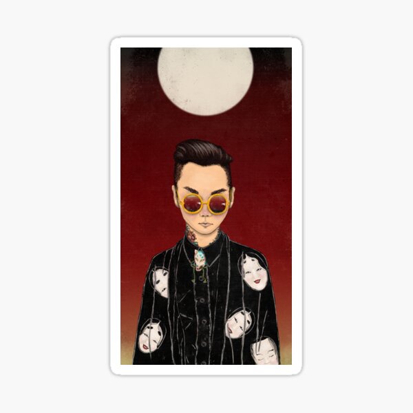 "Moonlight" Sticker for Sale by lunakirsche | Redbubble