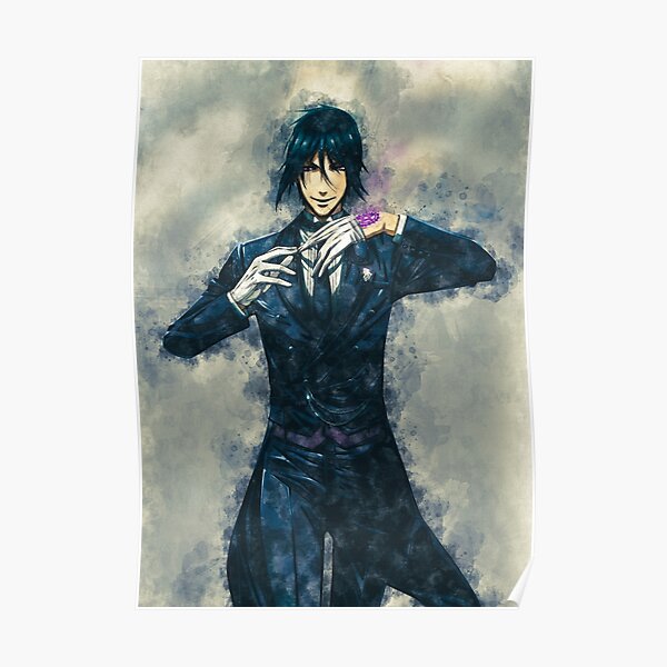 "Black Butler Sebastian Michaelis" Poster by jerrieart | Redbubble