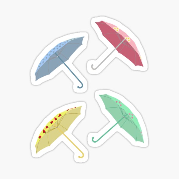 "Umbrella Pack" Sticker for Sale by WinLoveDesigns | Redbubble
