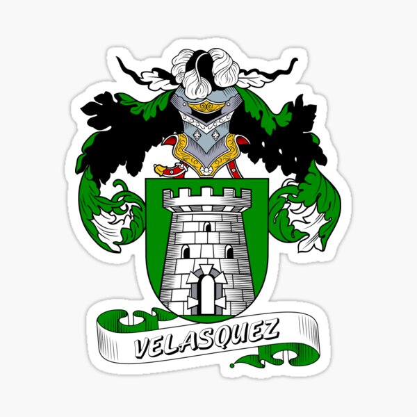 "Velasquez" Sticker for Sale by HaroldHeraldry | Redbubble