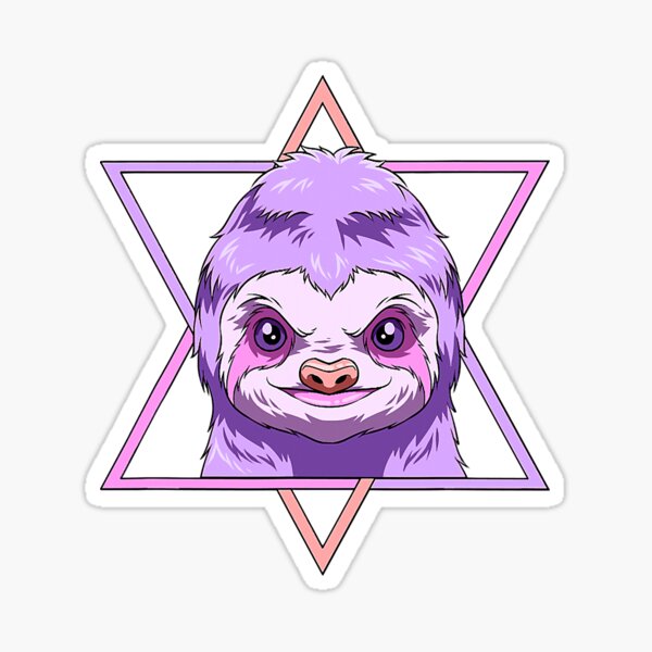 "Pastel Goth Sloth Pastel Goth Nu Goth" Sticker for Sale by ...