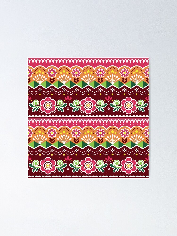 "Balochi Tradition | Balochi Design | Cultural Print Of Baloch" Poster ...