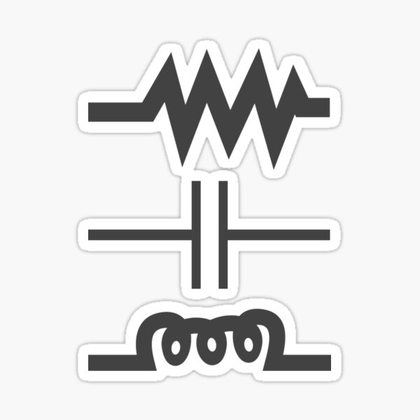 "Resistor Capacitor Inductor " Sticker by ClassyGeek1 | Redbubble