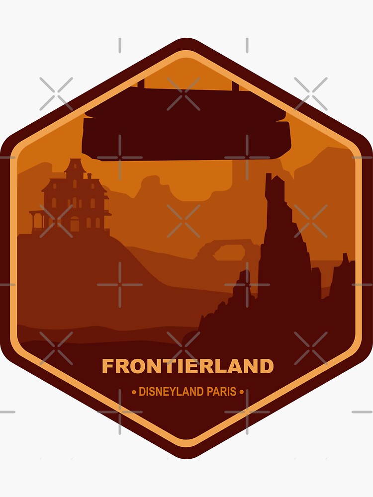 "Frontierland" Sticker for Sale by AnoshQuinn | Redbubble