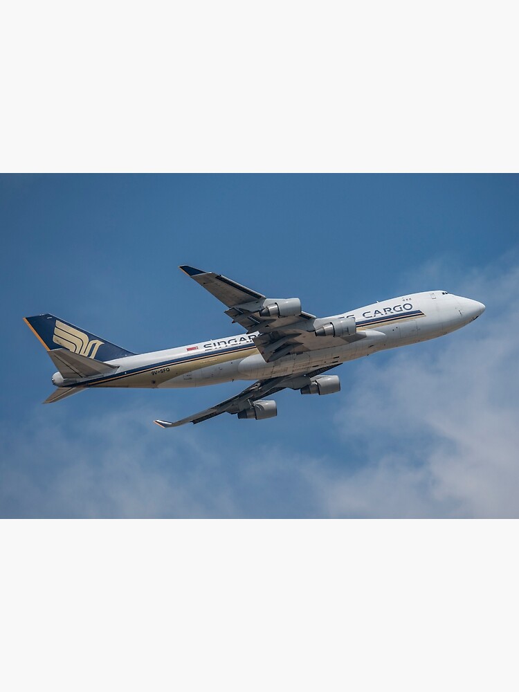"Singapore Airlines Boeing 747-400F" Poster by DelvinAng | Redbubble