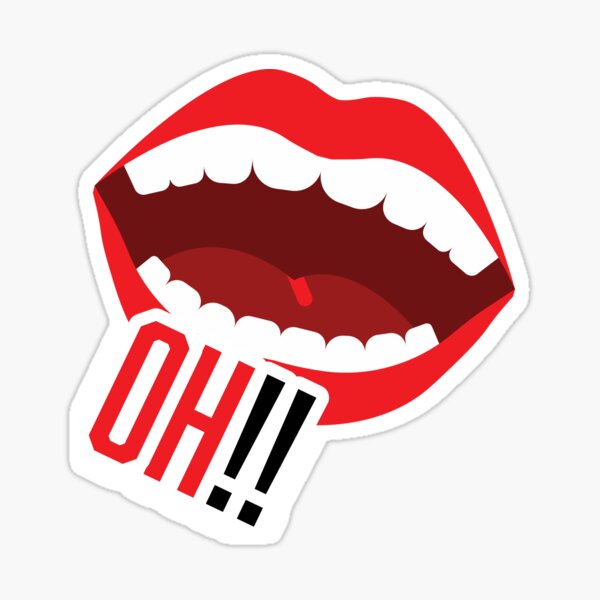 "MOUTH" Sticker for Sale by southcooldesign | Redbubble