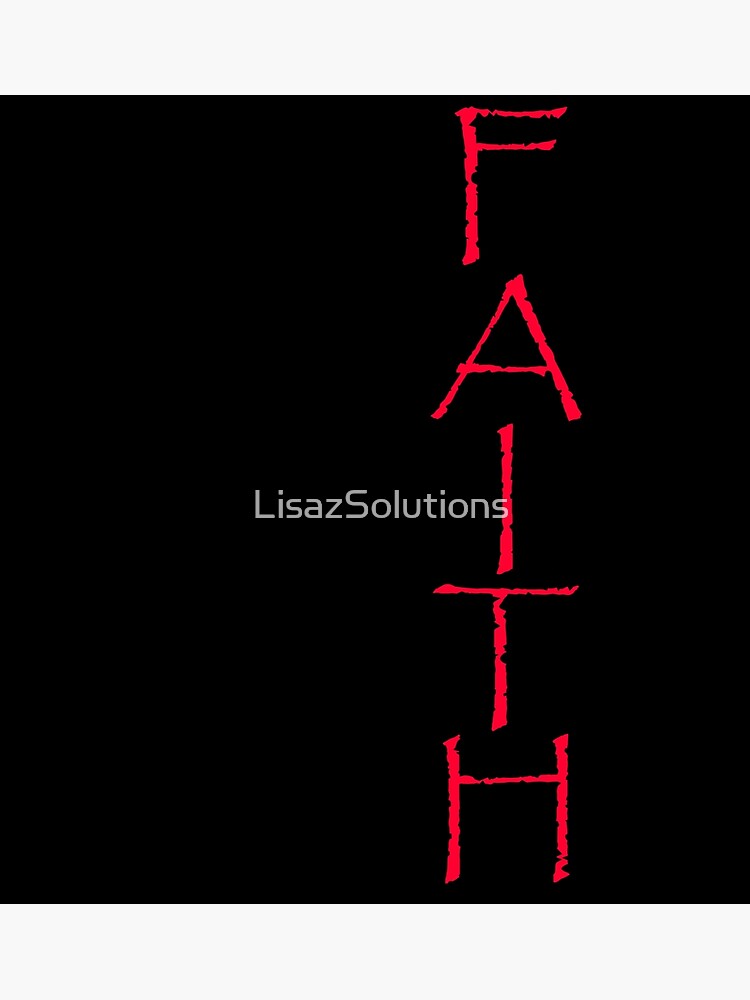 "FAITH Logo Design" Poster for Sale by LisazSolutions | Redbubble