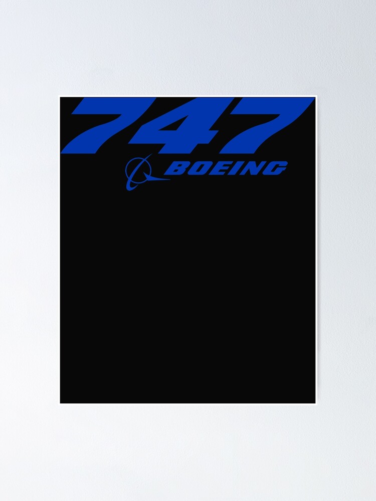 "Boeing 747 Logo Essential T-Shirt.png" Poster for Sale by ...