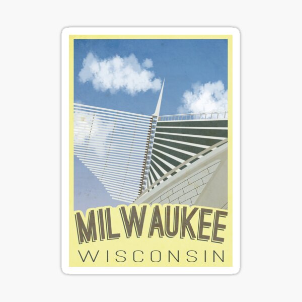 "Visit Milwaukee" Sticker for Sale by TotsMcGee | Redbubble