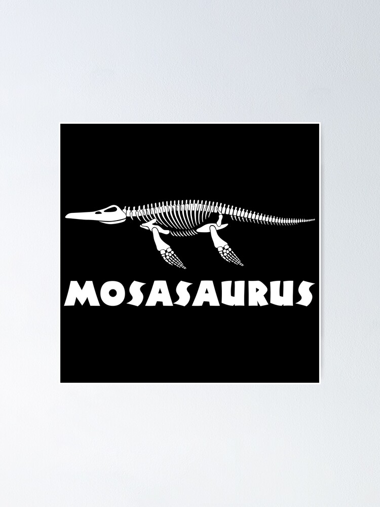 "Mosasaurus Fossil Dinosaur Design" Poster for Sale by TheDinoIsland ...